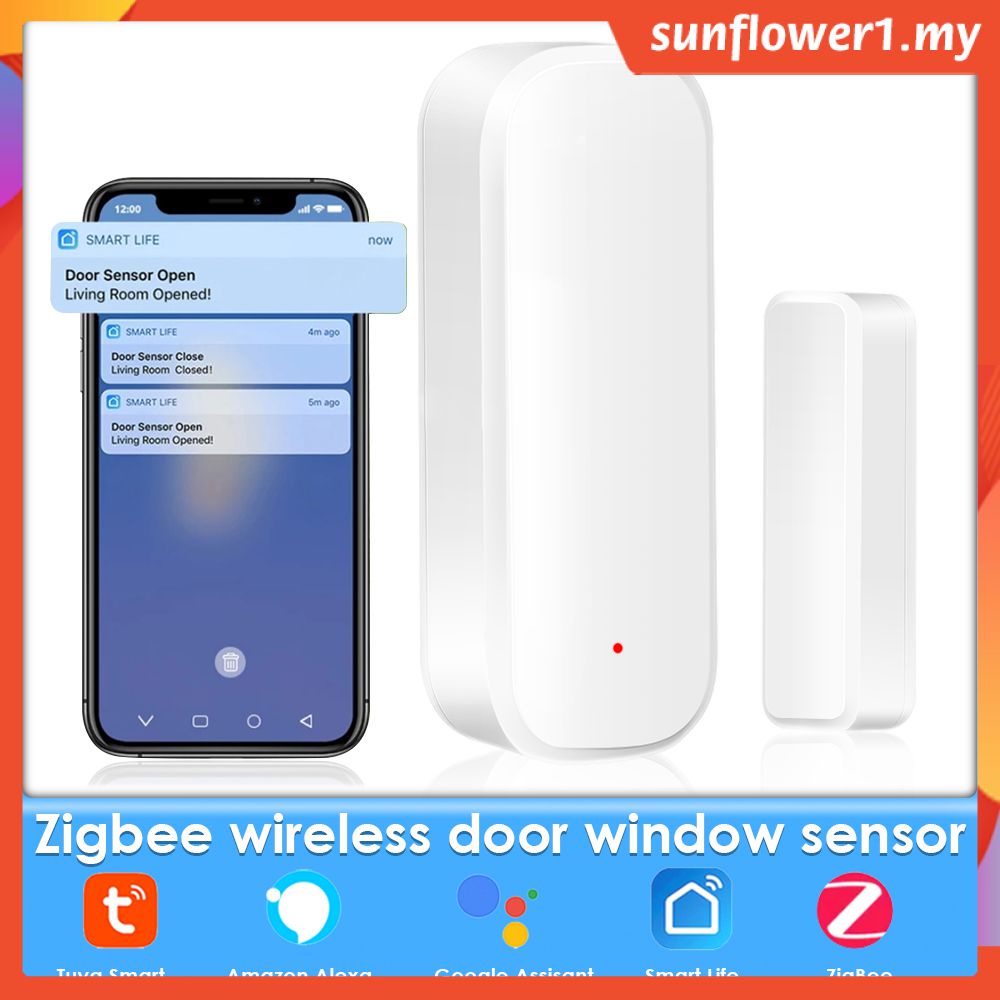 Tuya ZigBee/WIFI Smart Door Window Sensor Home Automation Wireless Open ...