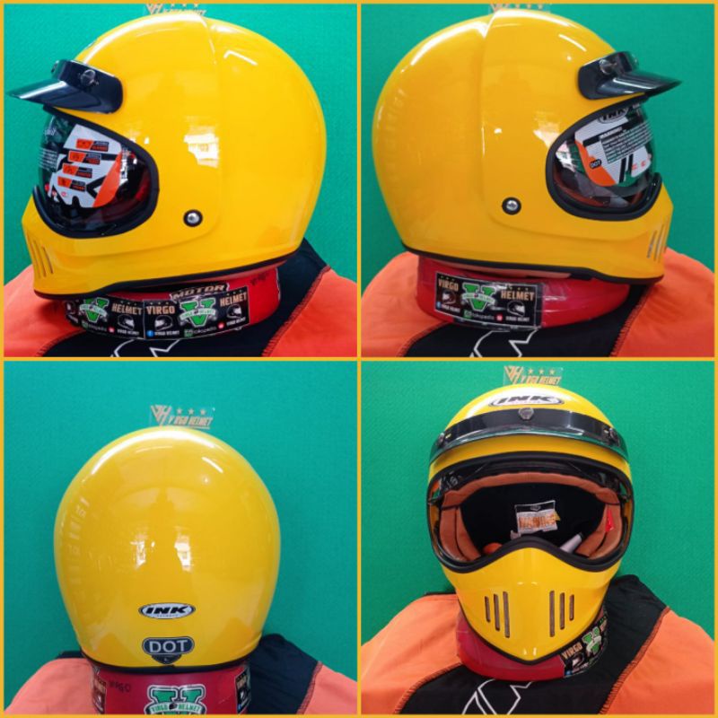 Helmet INK TROOPER SOLID CRIMSON YELLOW Original INK - ONGKIR 2kg ...