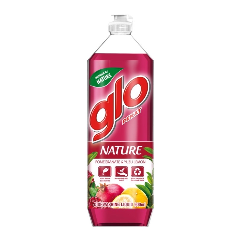 Glo Nature Pomegranate & Yuzu Lemon Dishwash Liquid 900ml | Shopee Malaysia