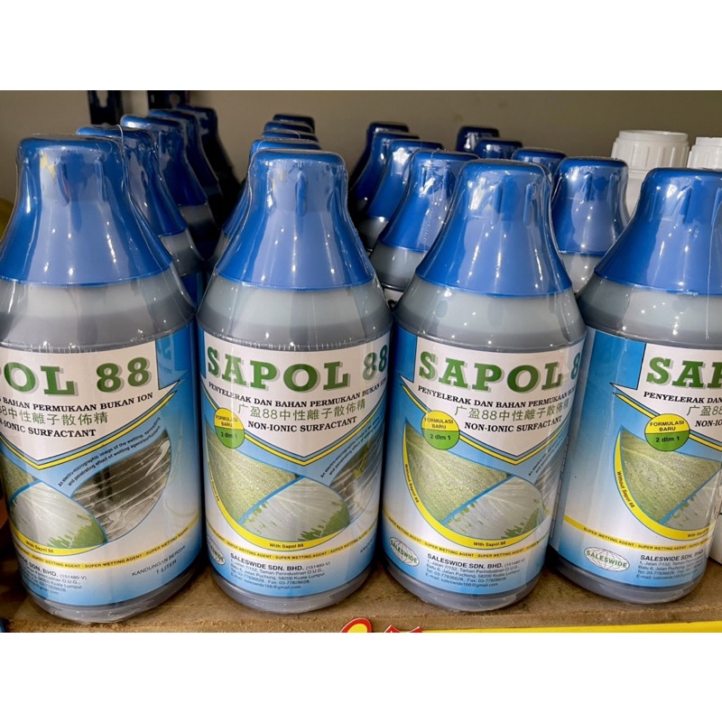 SAPOL 88 1L 广盈88中性離子散佈精 PENYELERAK DAN BAHAN PERMUKAAN BUKAN ION ...