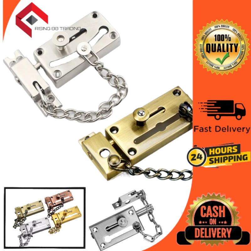 HEAVY DUTY Anti theft Chain Lock Safety Guard Security Lock, Guard bolt ...