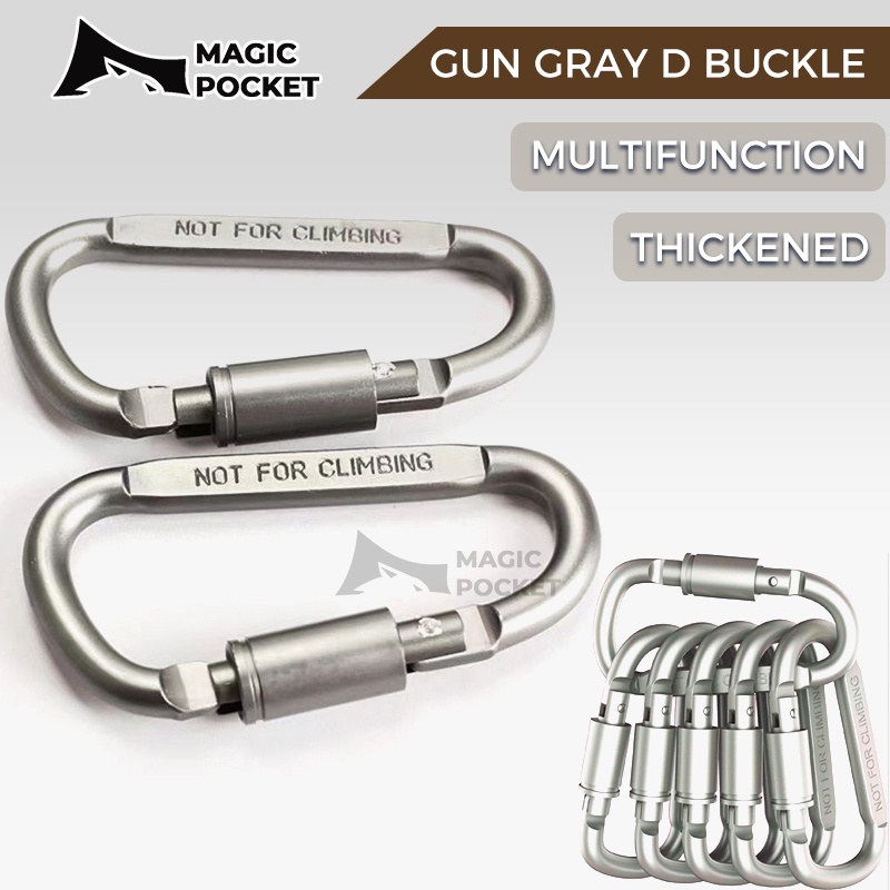 Key Chain Ring Lock Alloy Carabiner Stainless Steel Keychain Clip Lock ...