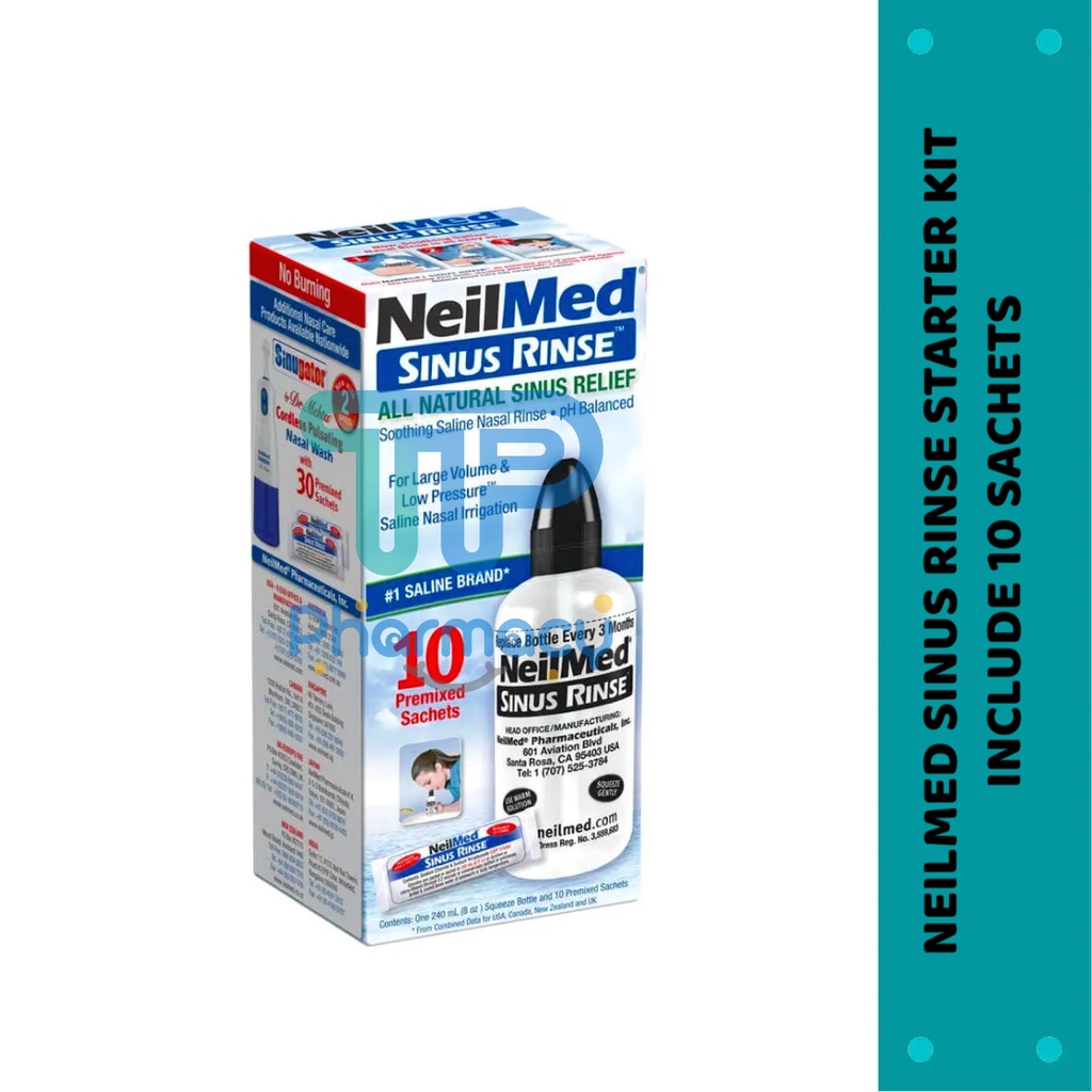 NEILMED SINUS RINSE STARTER KIT INCLUDE 10 SACHETS | Shopee Malaysia