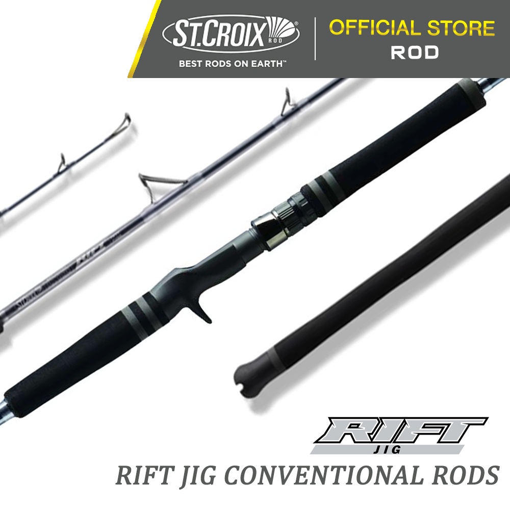 [NEW] St Croix Rift Jig Conventional Rods RIFCJ Saltwater Casting ...