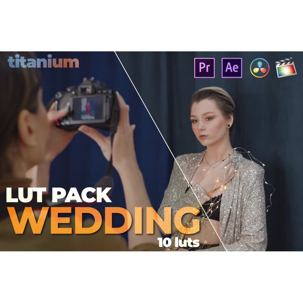 🔥Titanium Wedding LUT pack (10 Luts)🔥 | Shopee Malaysia