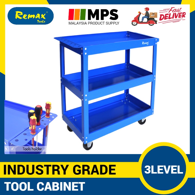 Heavy Duty 3 Layer Service Cart Tools Cart Trolley 3 Tier Tool Cart ...