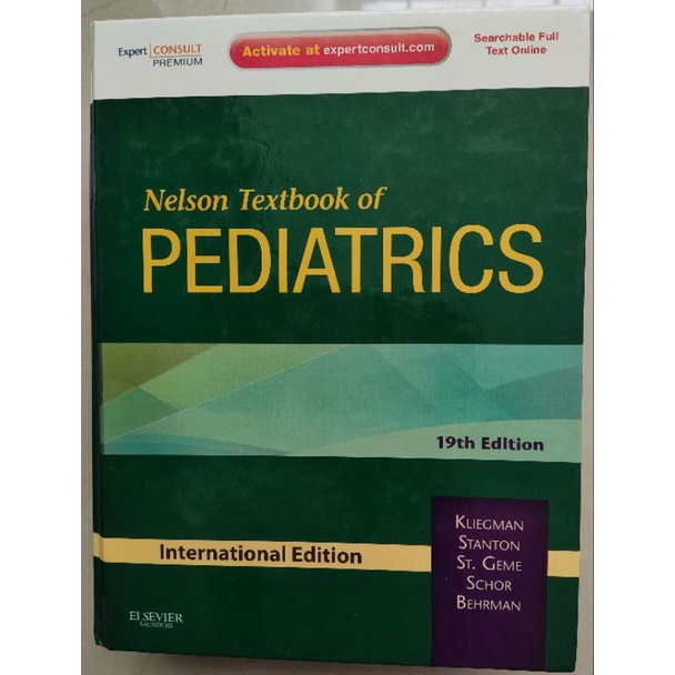 Nelson Textbook of Pediatrics, 19Ed, International Ed, Elsevier ...