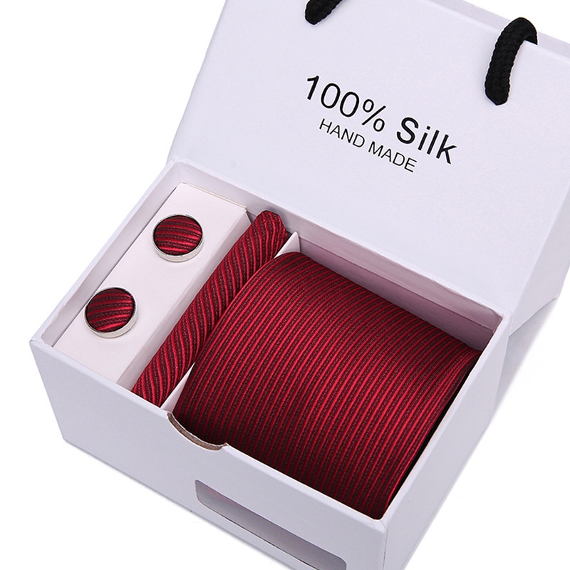 CK Gift Set Men Necktie 4 In 1 Classic Yarn Premium Quality Box Tie ...
