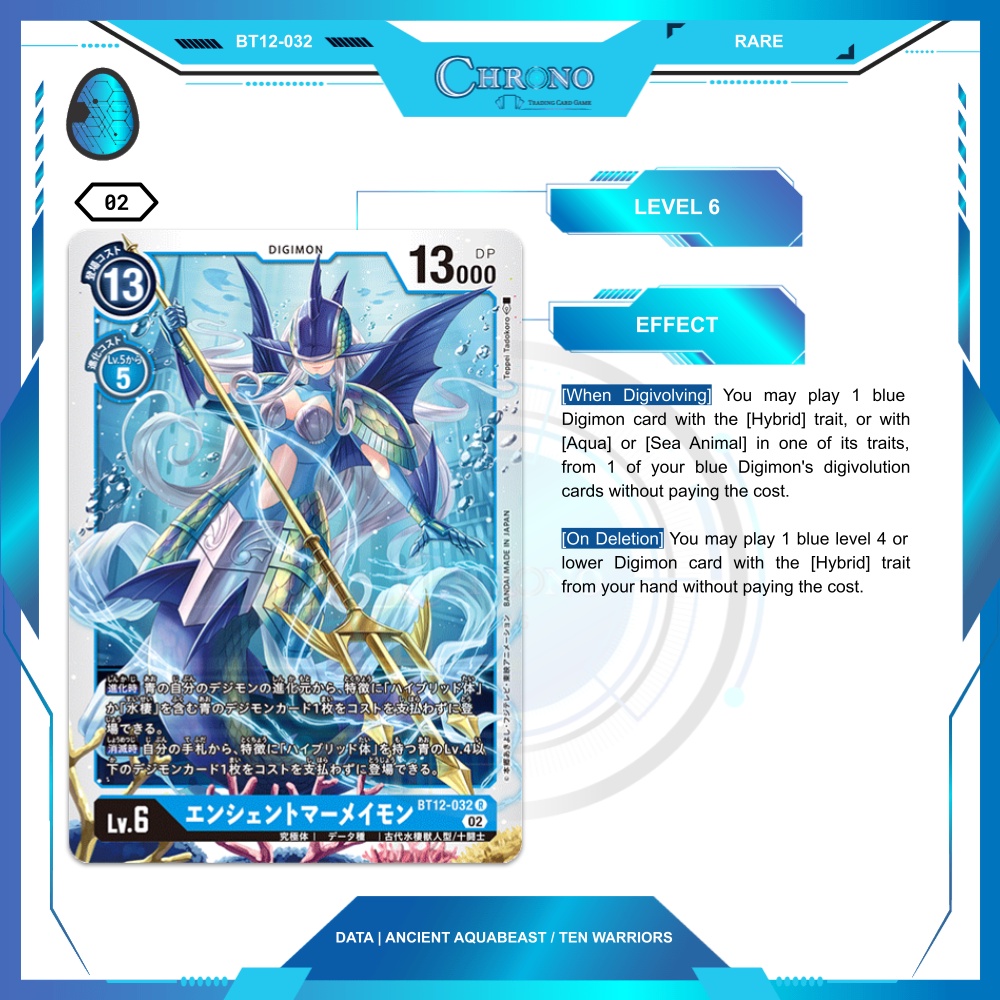 BT12-032 | AncientMermaimon | Rare | Digimon Card Single | Chrono TCG ...