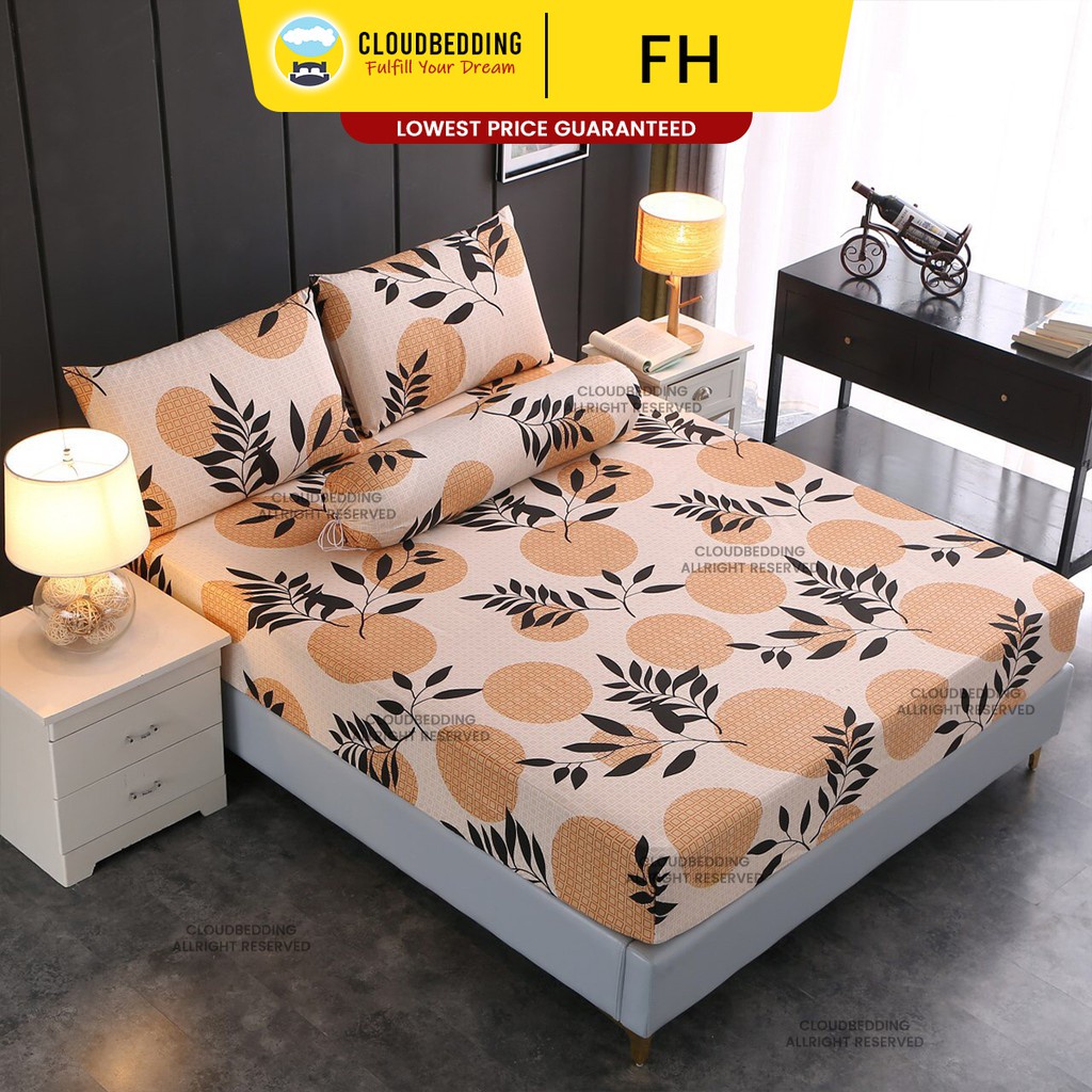 Premium Cotton 650TC Queen 4in1 /Single 2in1 Fitted Bedsheet Sets ...