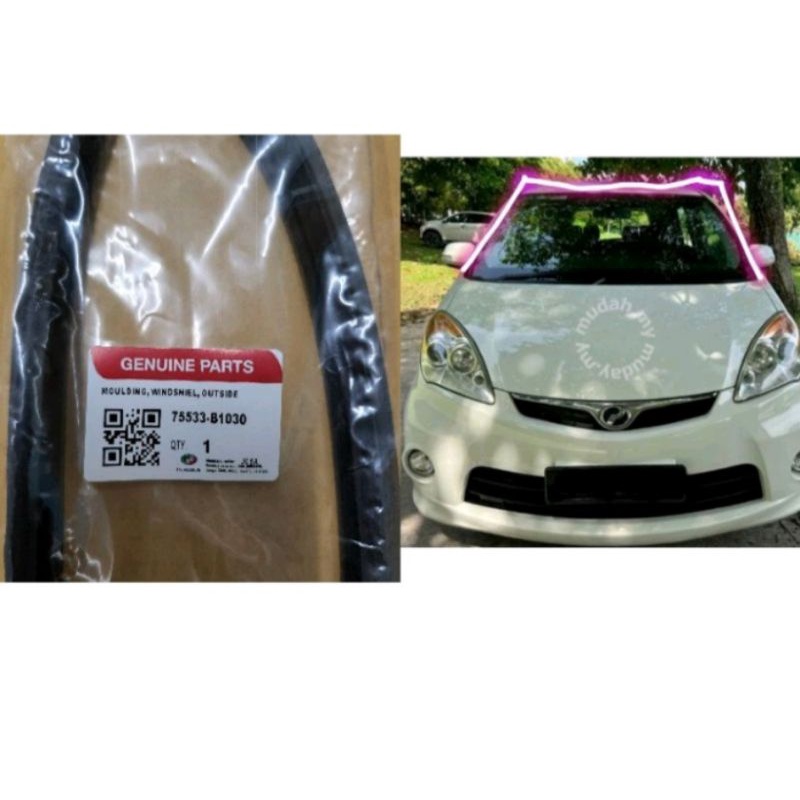 ORIGINAL PERODUA ALZA D46T FRONT WINDSCREEN MOULDING RUBBER CERMIN ...