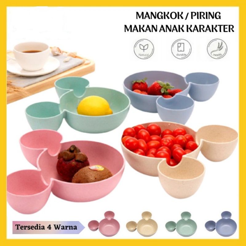 Mickey Mouse Straw Food Grade Children's Bowl | Shopee Malaysia