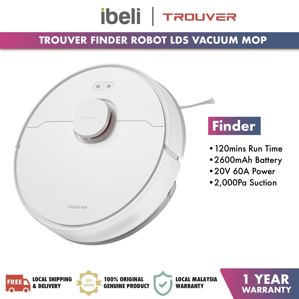 [Clearance] Xiaomi Trouver Finder Robot LDS Vacuum Mop [LDS Overall ...