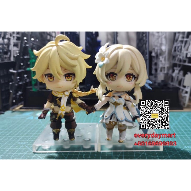 GENSHIN IMPACT💥TRAVELER AETHER LUMINE Q VERSION NENDOROIDS💥ACTION ...