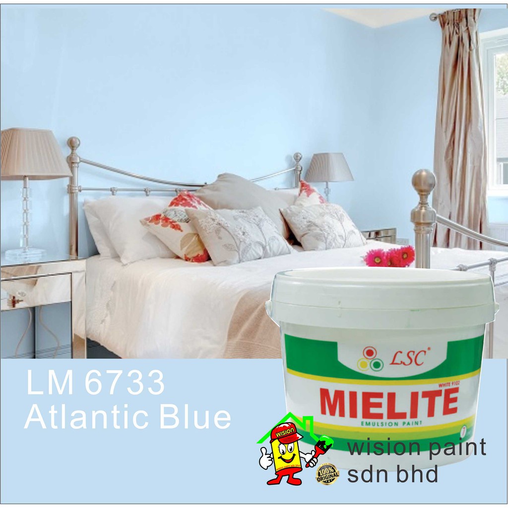 LM6733 ATLANTIC BLUE 💥 ( 7L ) 💥 LSC Mielite Emulsion paint Interior ...