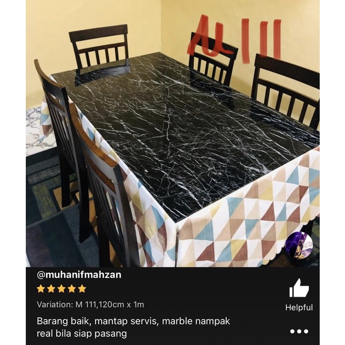 (Free pos) 120cm BIG marble sticker PVC LARGE wallpaper waterproof ...