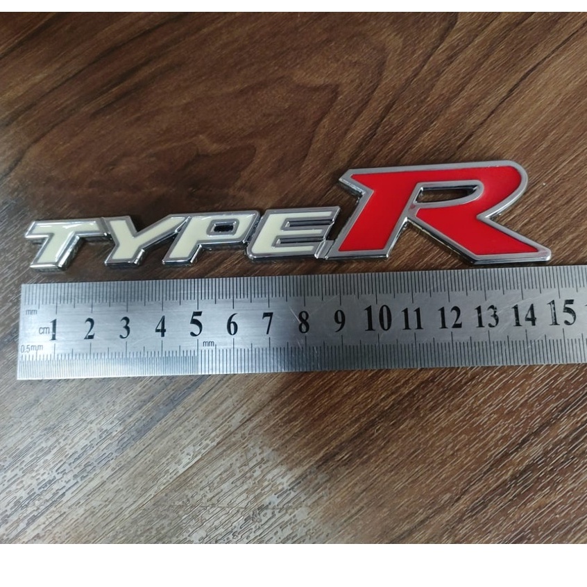 HONDA TYPE R EMBLEM LOGO STEEL UNIVERSAL honda civic typer | Shopee ...