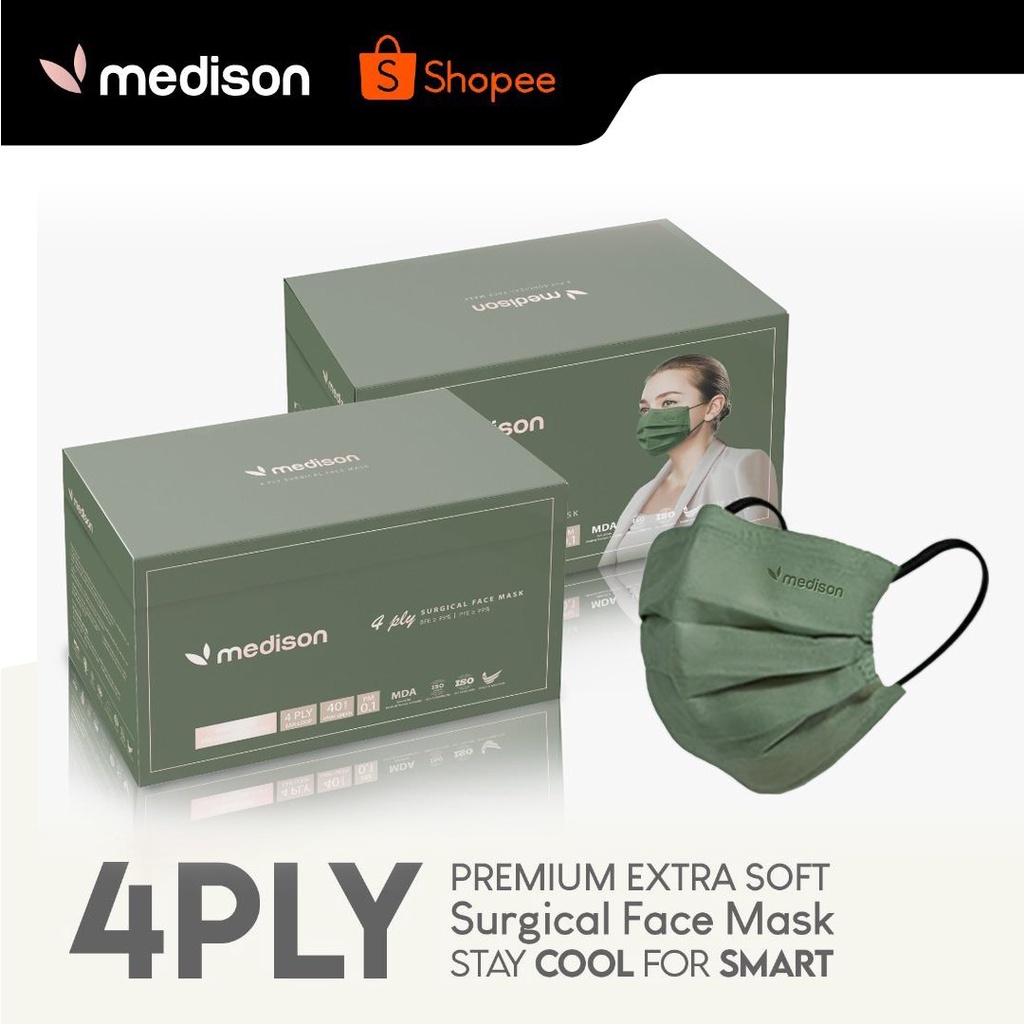 MEDISON Adult 4Ply Premium Soft Surgical Face Mask - SIRIM CERTIFIED ...