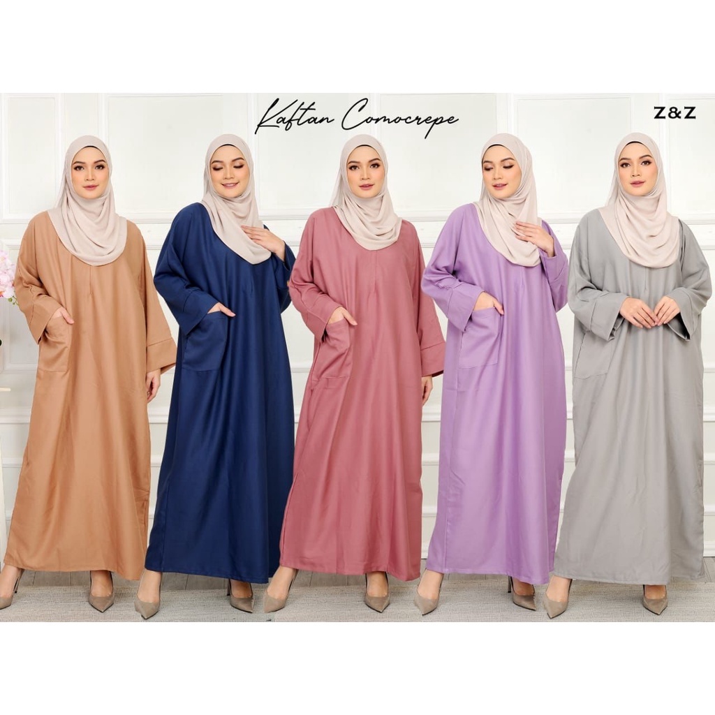 KAFTAN COMO CREPE EXCLUSIVE | Shopee Malaysia