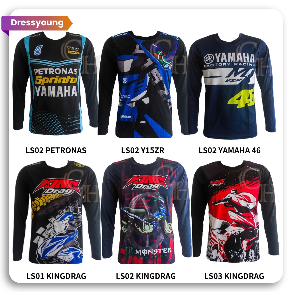 Dressyoung Men Jersey Malaysia Lengan Panjang Baju Tangan Panjang Baju ...