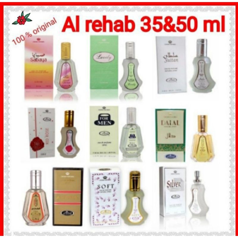 AL REHAB EAU DE PERFUME NATURAL SPRAY UNSEX 35ML & 50ML MADE IN SAUDI ...