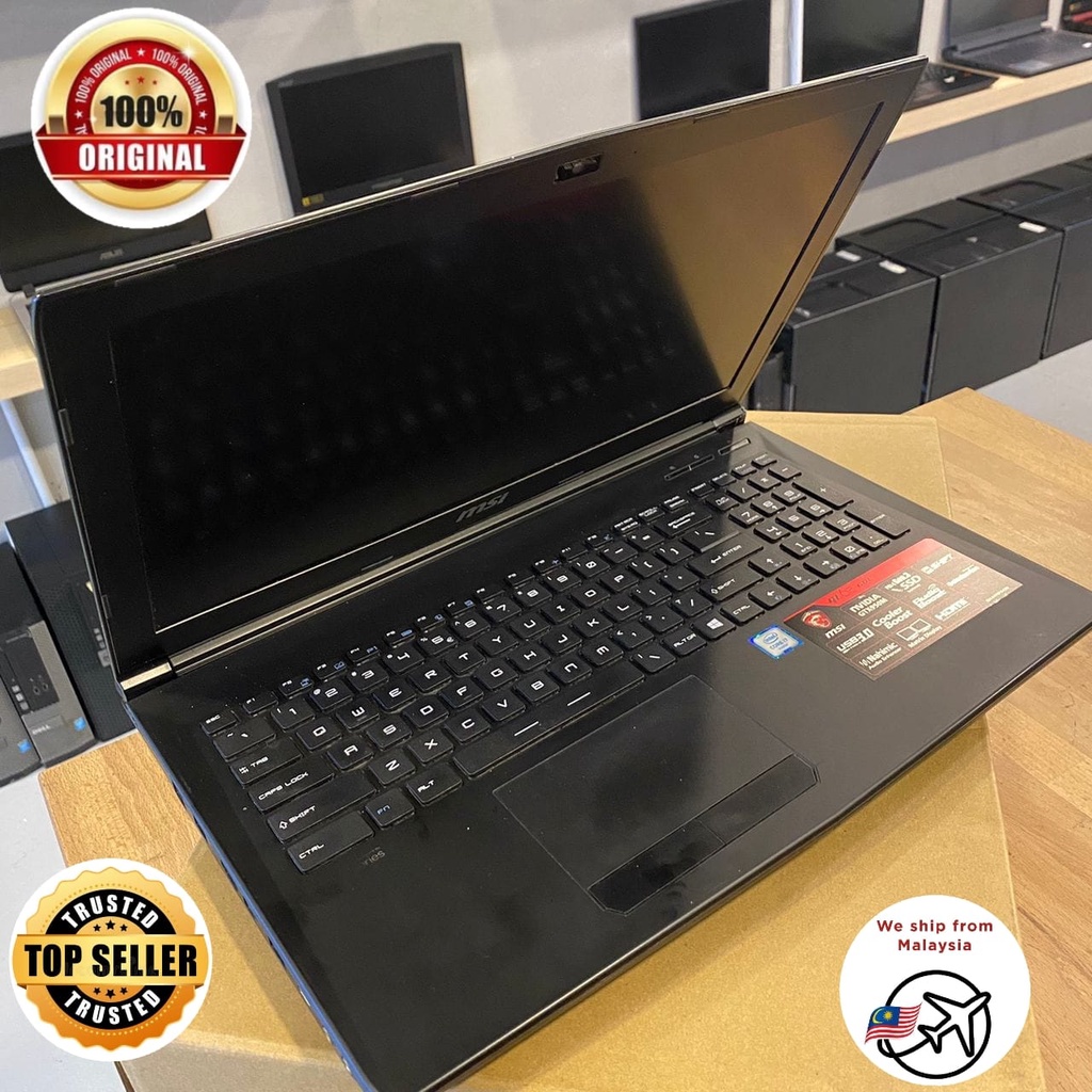MSI GL62 6QE i7 + Nvidia GRAPHICS GAMING LAPTOP 100% ORIGINAL USED | Shopee Malaysia