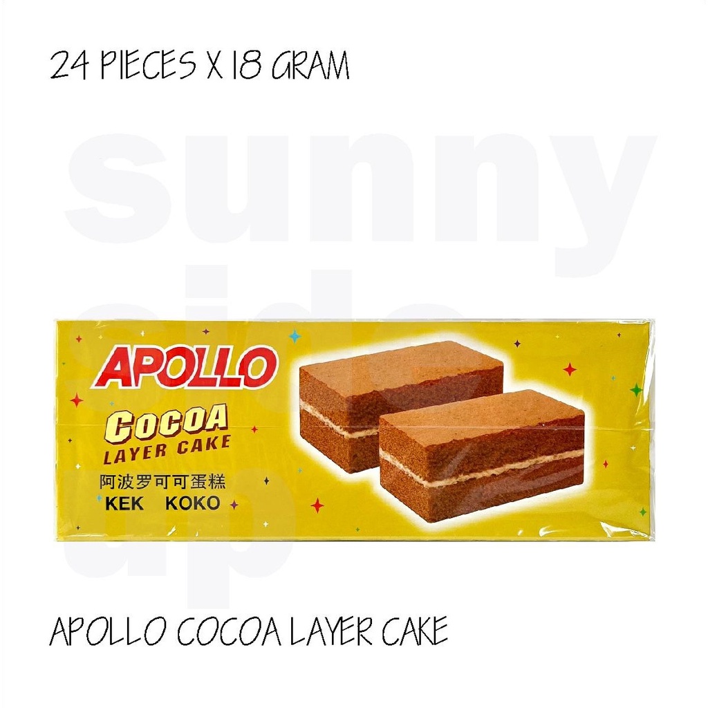 [SUNNY] Apollo Layer Cake 24 Pieces Chocolate | Pandan | Cocoa | Strawberry | Blueberry ...