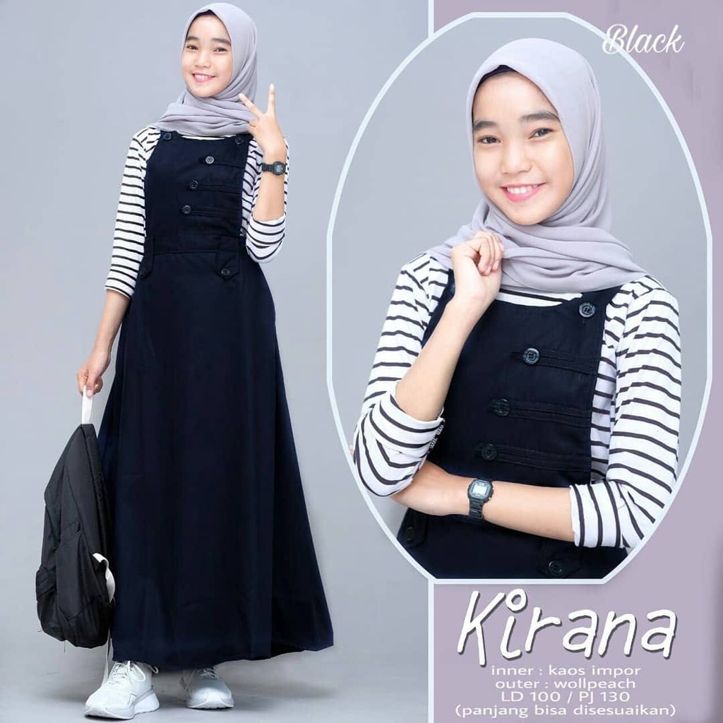 Gamis SET KIRANA Contemporary/gamis Variation Button/Women's fashion ...
