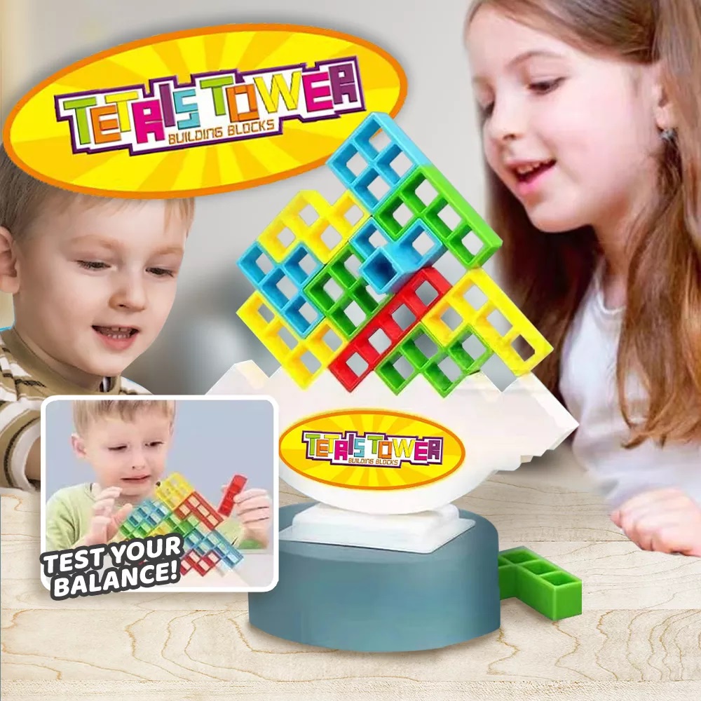 Tetris Tower Build Higher And Keep Balancing Toys Kids Educational ...