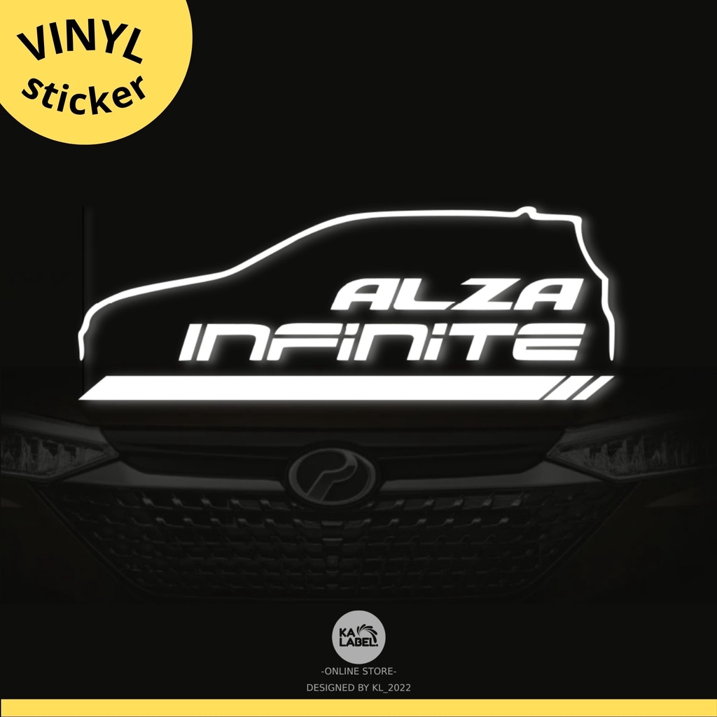 (Ready Stock) ALZA Shape Outline Infinite - Vinyl Decal Sticker for ...