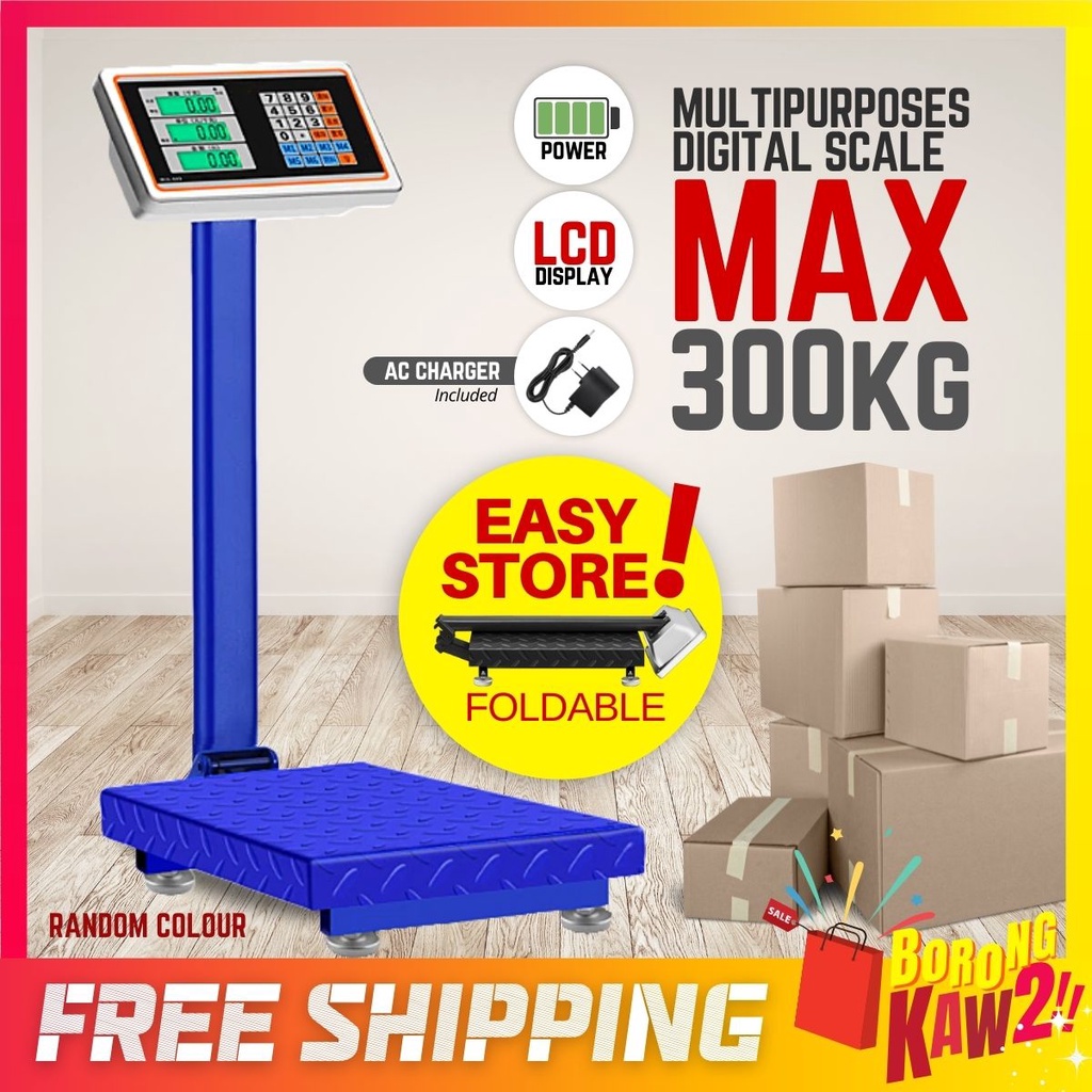 BKK 300kg HIGH PRECISION DIGITAL ELECTRONIC Weight Price Platform Scale ...
