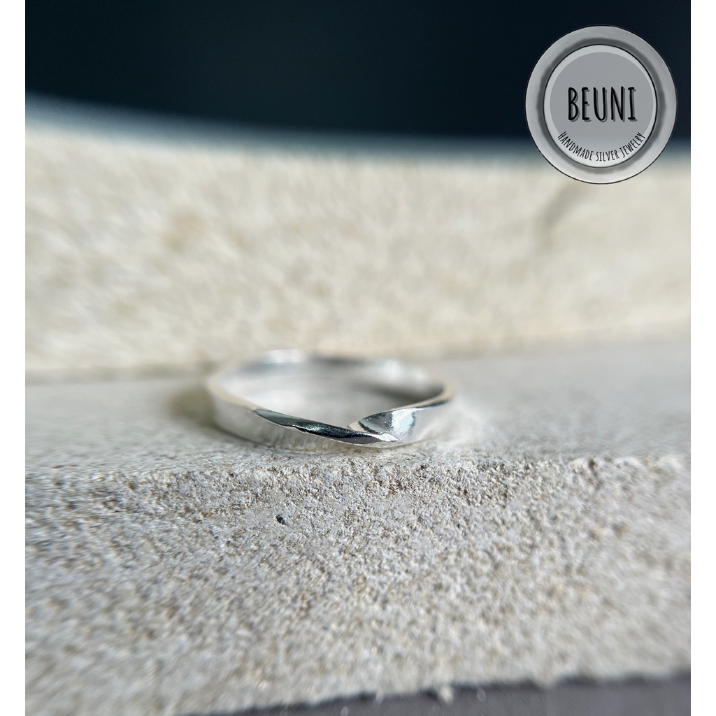 Cincin Rotan Perak 999 /Cincin Perak Minimalis /Silver Rings 999 ...