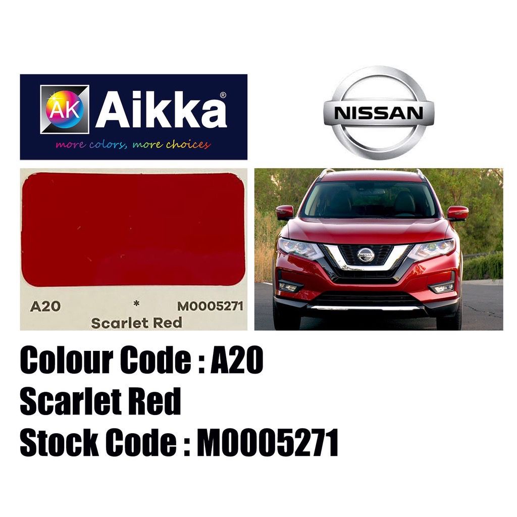 AIKKA NISSAN A20 SCARLET RED 2K CAR PAINT / CAT KERETA 2K | Shopee Malaysia