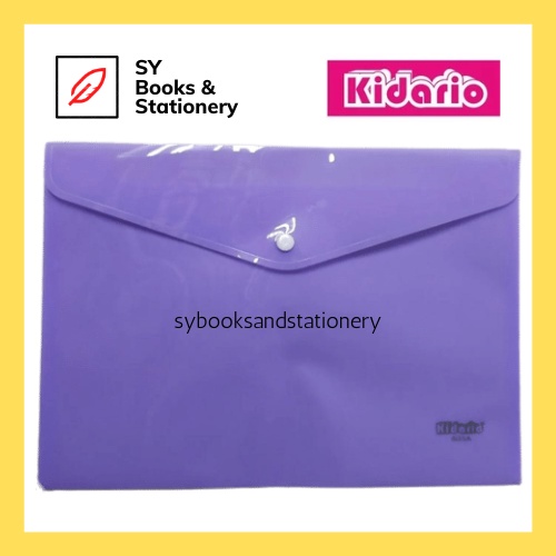 Kidario A4 Button Bag / A4 File Butang / A4 Document Bag with Button ...
