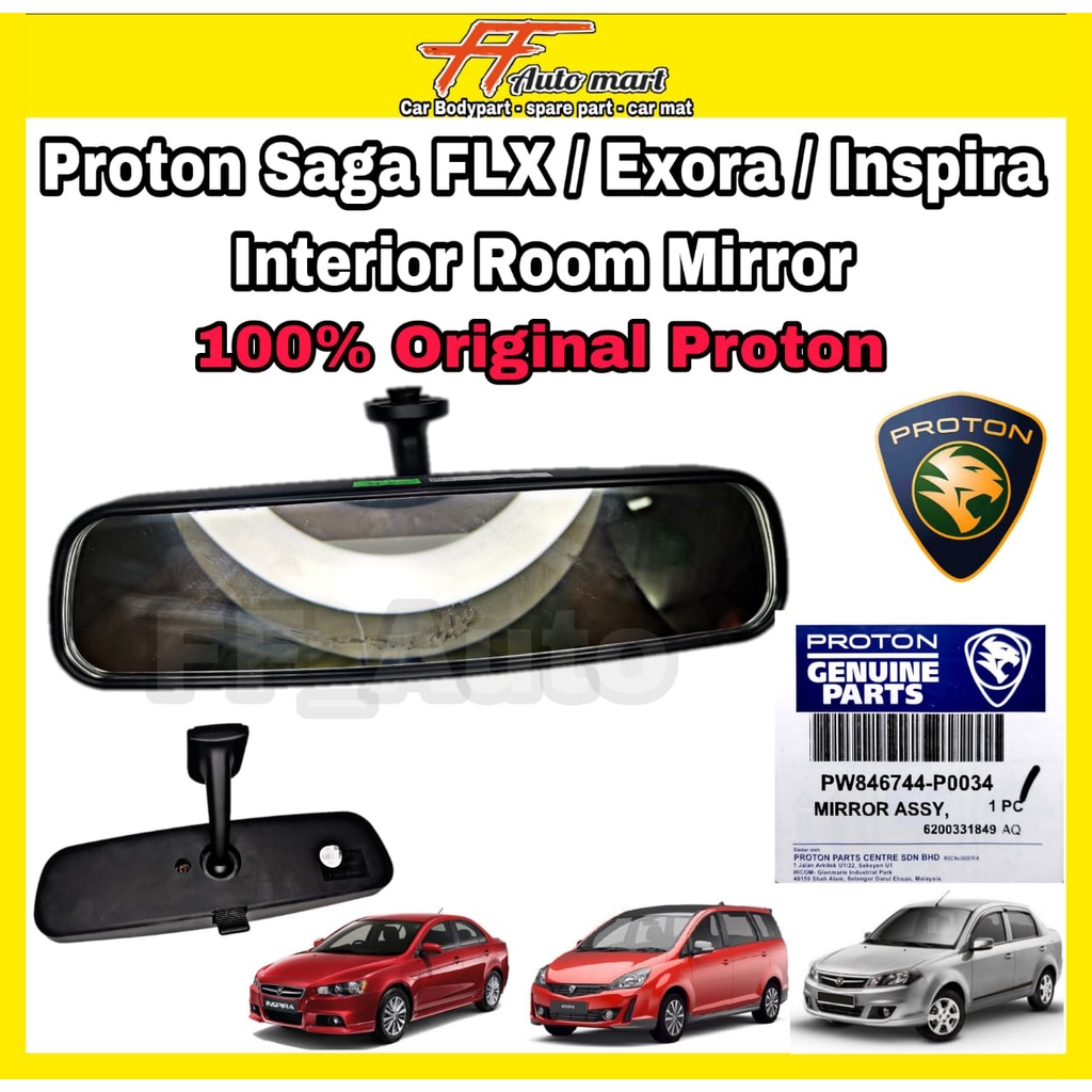 100% Original Proton Saga FLX, Exora, Inspira Interior Room Mirror ...