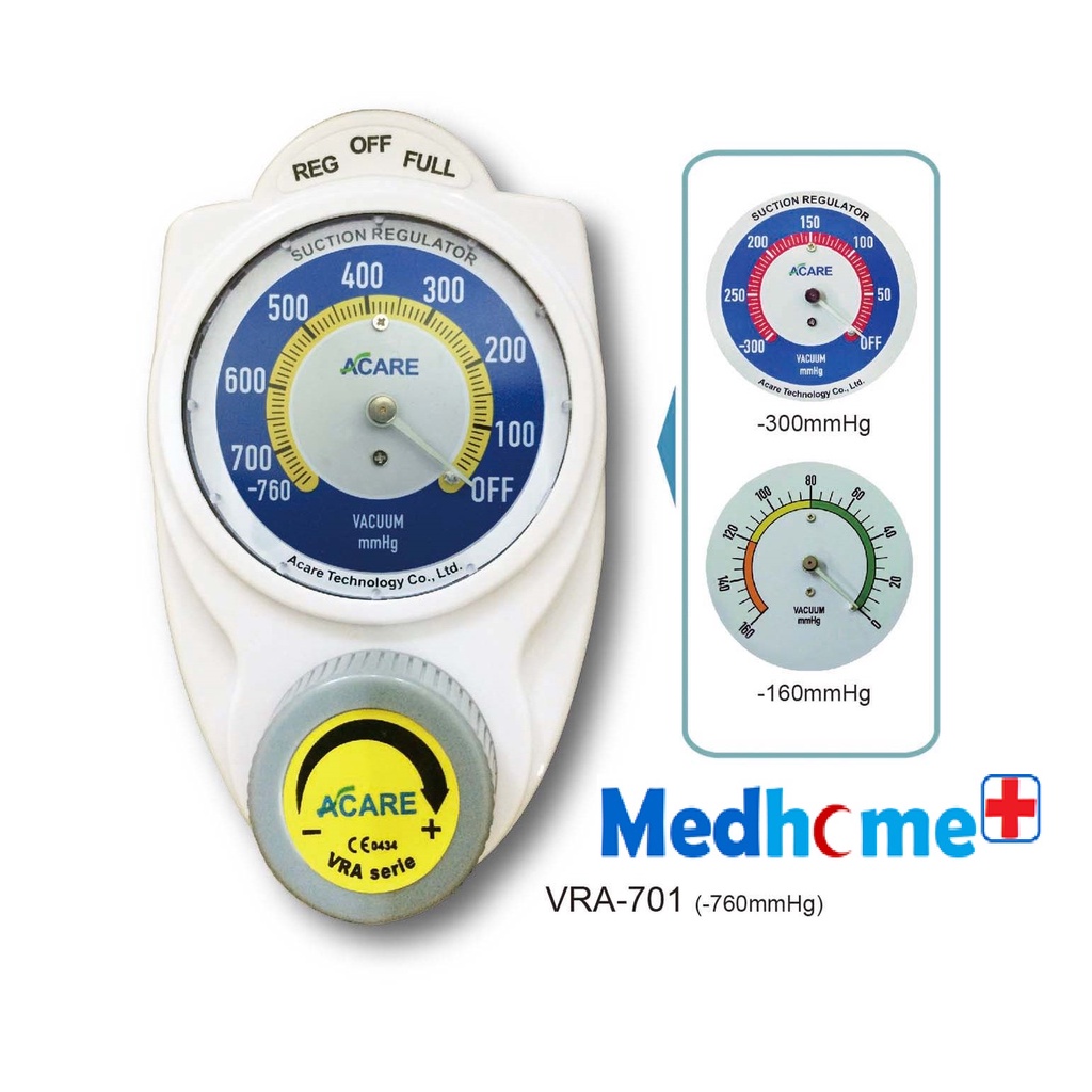 ACARE American Type Suction Regulator (INCLUDED MK-IV VAC PROBE ...