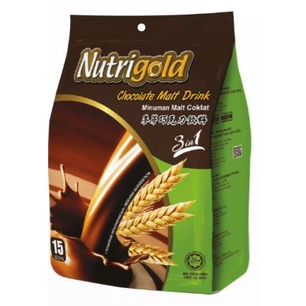 NUTRIGOLD 3 in 1 Chocolate Malt Drink ( 15x30g ) | Shopee Malaysia