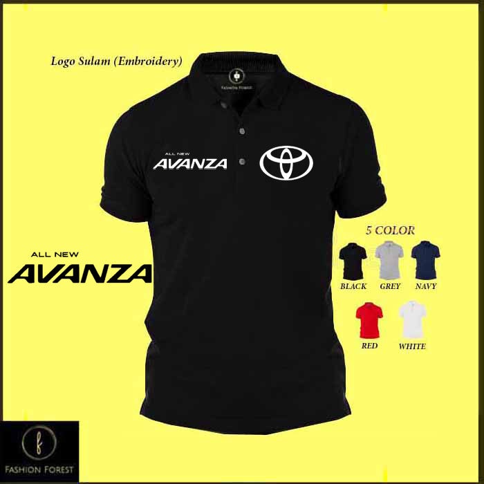 Polo T Shirt Toyota ALL NEW AVANZA Logo Embroidery Gazoo Racing Esport ...
