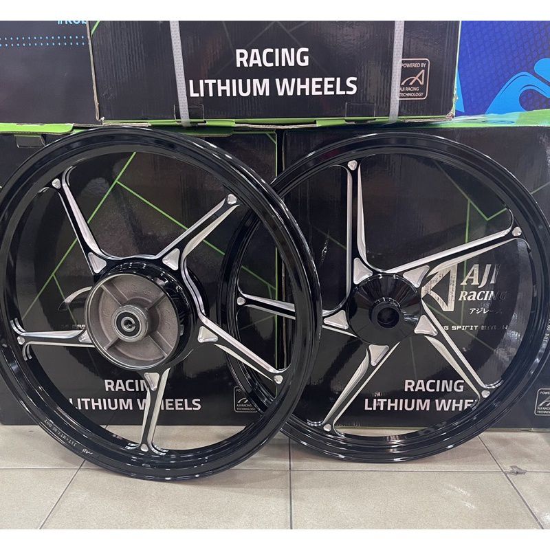 YAMAHA LC135 V1 LC135NEW SRLZ SRL115 - SPORT RIM FG511 BLACK HIGH QUALITY 🔥 ORIGINAL 🇲🇾 AJI ...