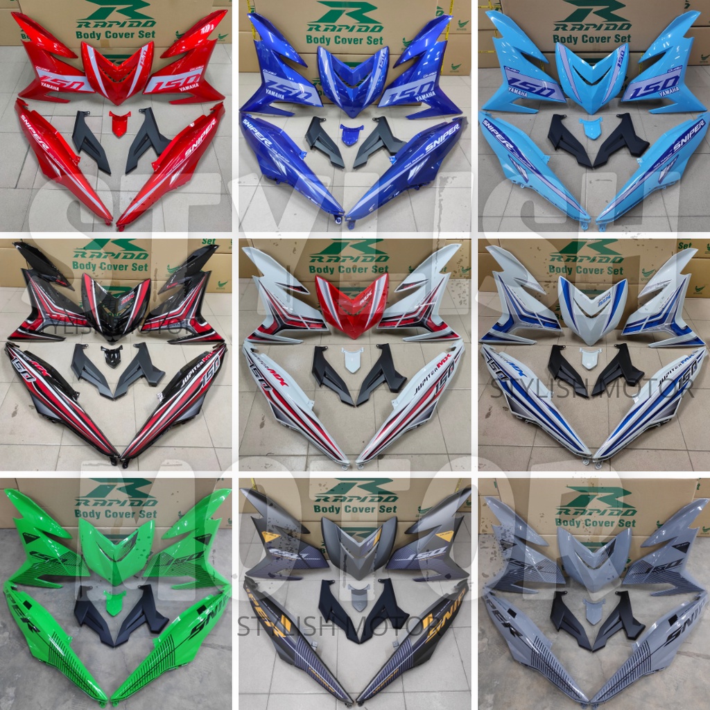YAMAHA Y15 Y15ZR V1/V2 SNIPER/JUPITER RAPIDO BODY COVERSET (STICKER ...