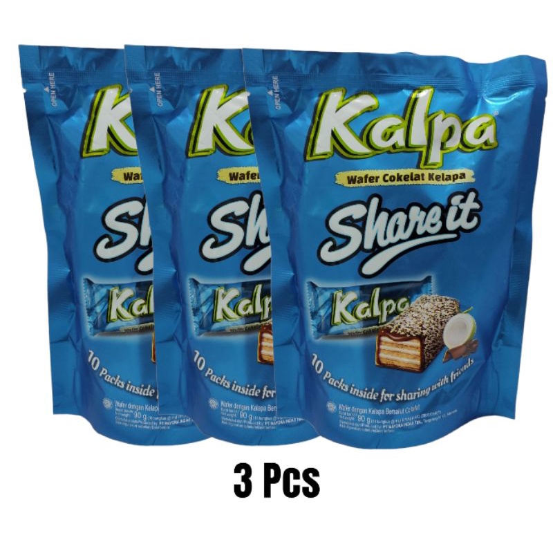 Kalpa Chocolate Wafer Pouch 3 × 90 gr (contains 3 Pouches) | Shopee ...