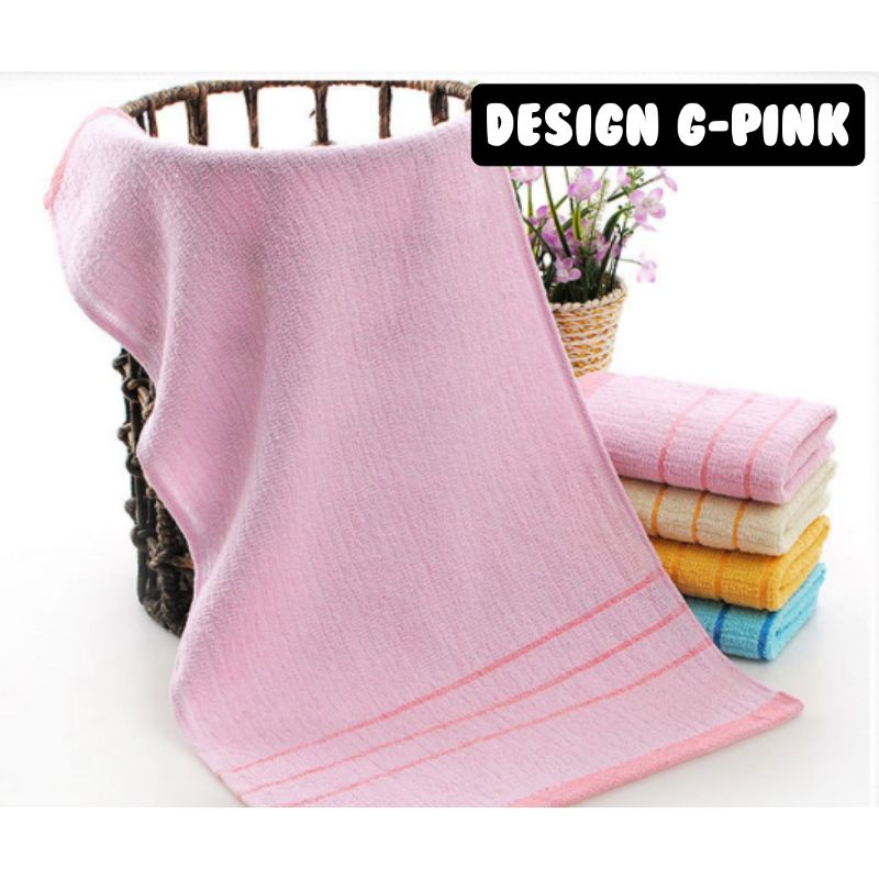 🇲🇾Ready Stock 100% Cotton 35*75cm Face Towel High Quality Tuala Muka ...