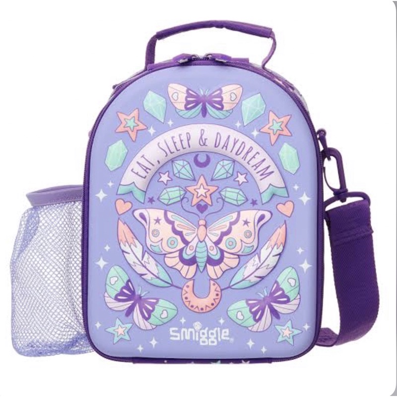 Smiggle CURVED HARDTOP LUNCHBOX WITH STRAP BUTTERFLY | Shopee Malaysia