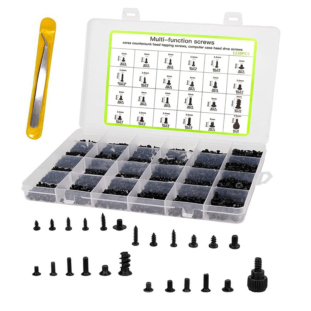 Computer Screws Set, Pc Case Screws for Motherboard Standoffs Hard ...