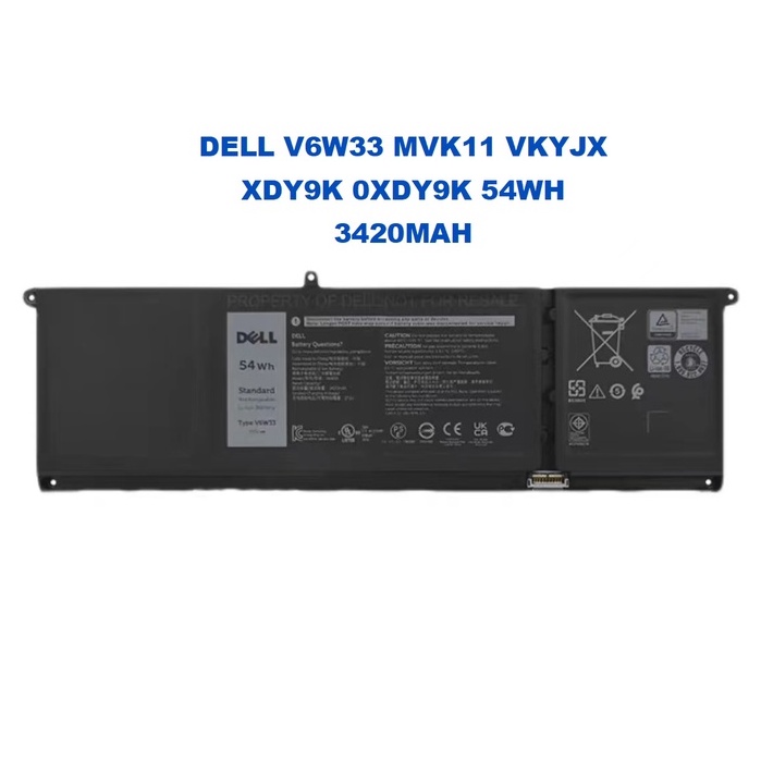 DELL V6W33 MVK11 VKYJX XDY9K 0XDY9K 54WH 3420MAH Inspiron 3510 3515 ...