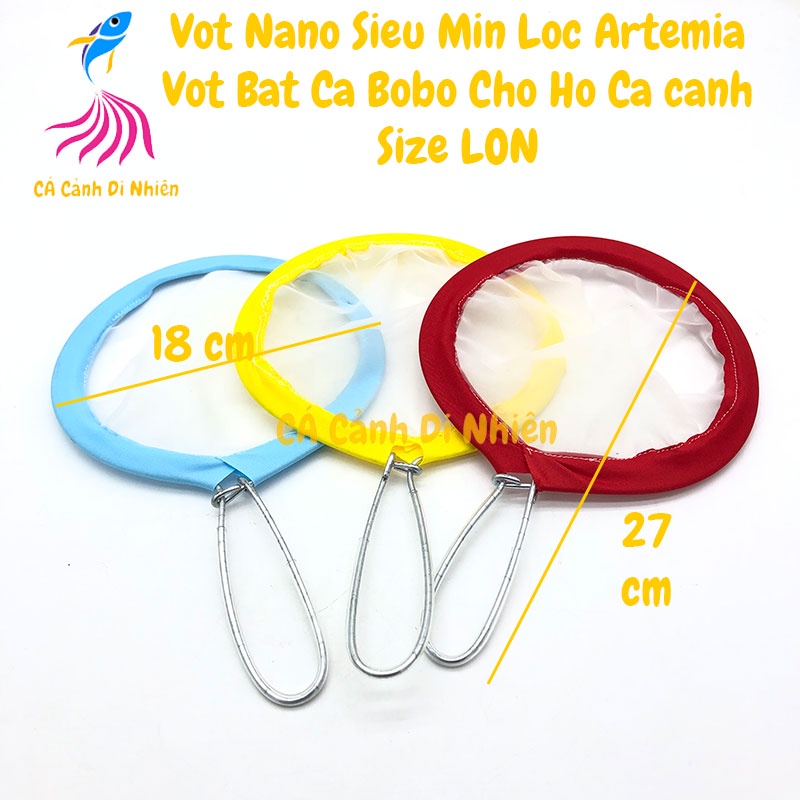 Artemia Nano filter racket LARGE size 18 cm - Fine mesh racket to catch ...