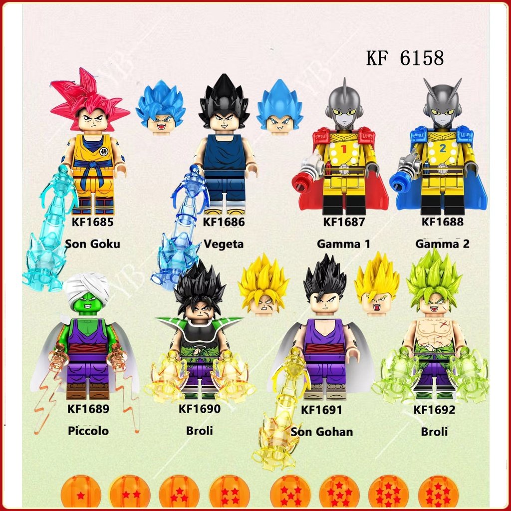 Children's assembled building block Seven Dragon Ball Monkey King model ...