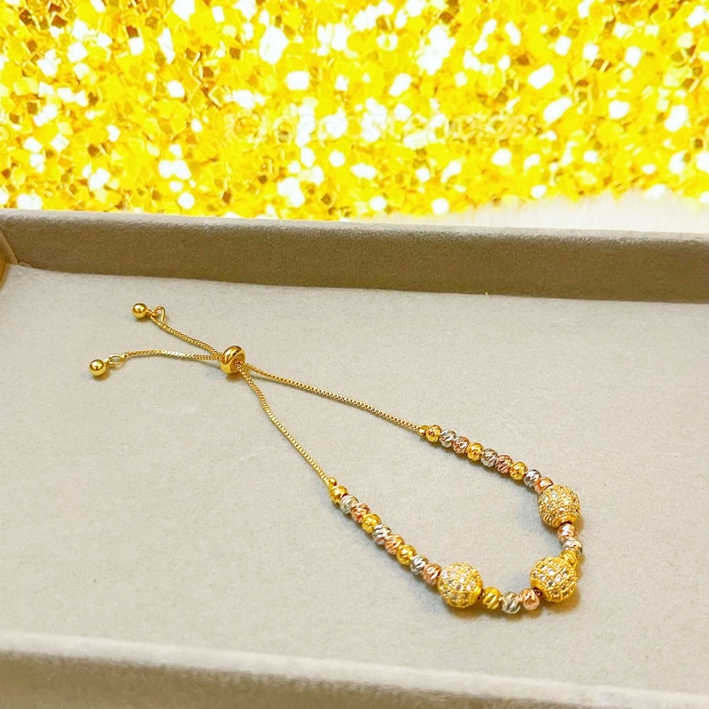 PANDORA / GELANG TANGAN BOBA DIAMOND THREE COLOUR / WOMEN BRACELET ...