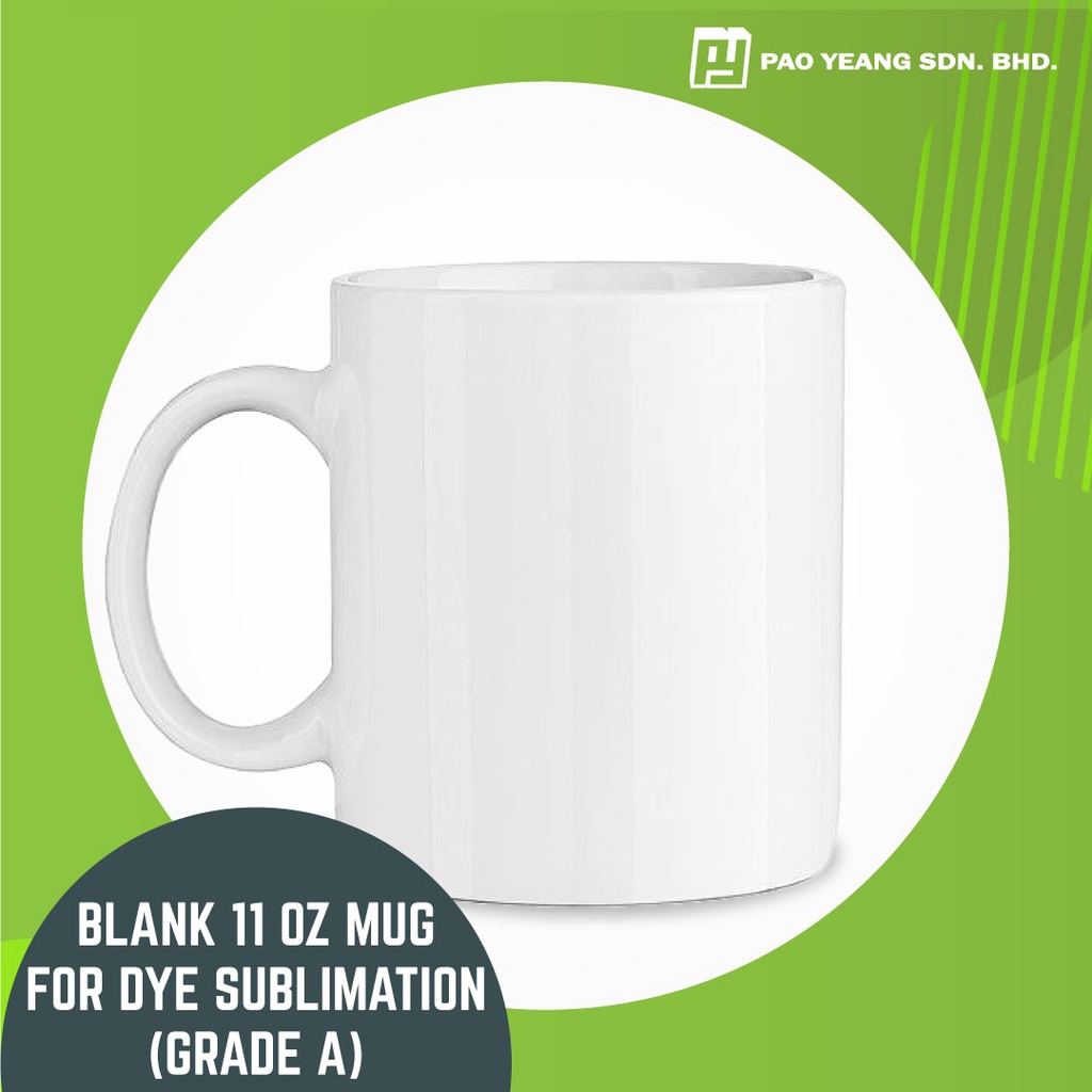 Grade A Dye Sublimation Rim Handle Mug with white box 11oz (1box=36pcs ...