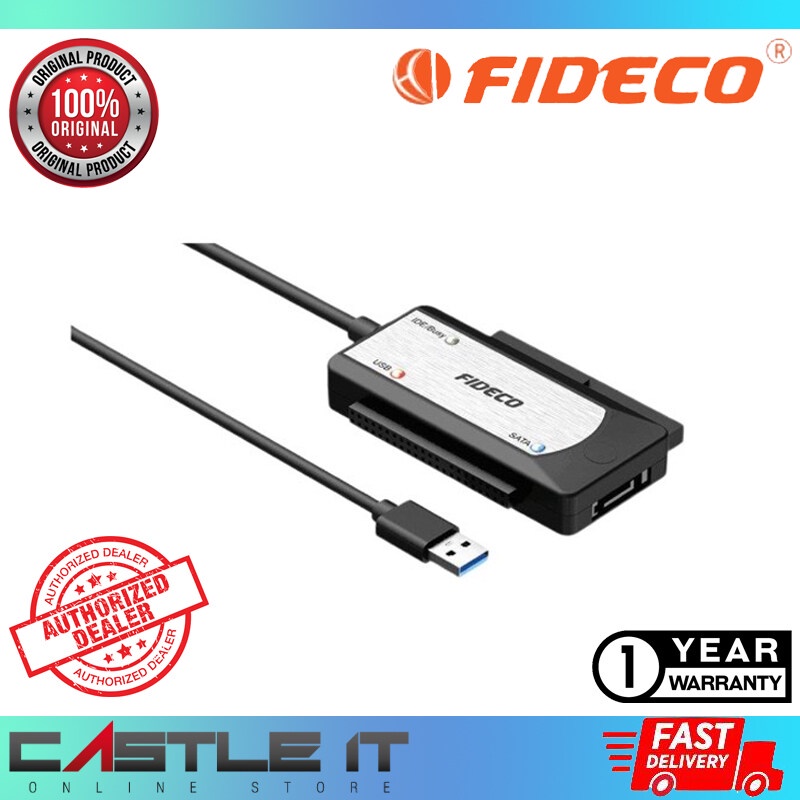 Fideco S3T-U2.0 USB 2.0/S3T-U3 USB 3.0 To Sata/IDE Converter Cable ...